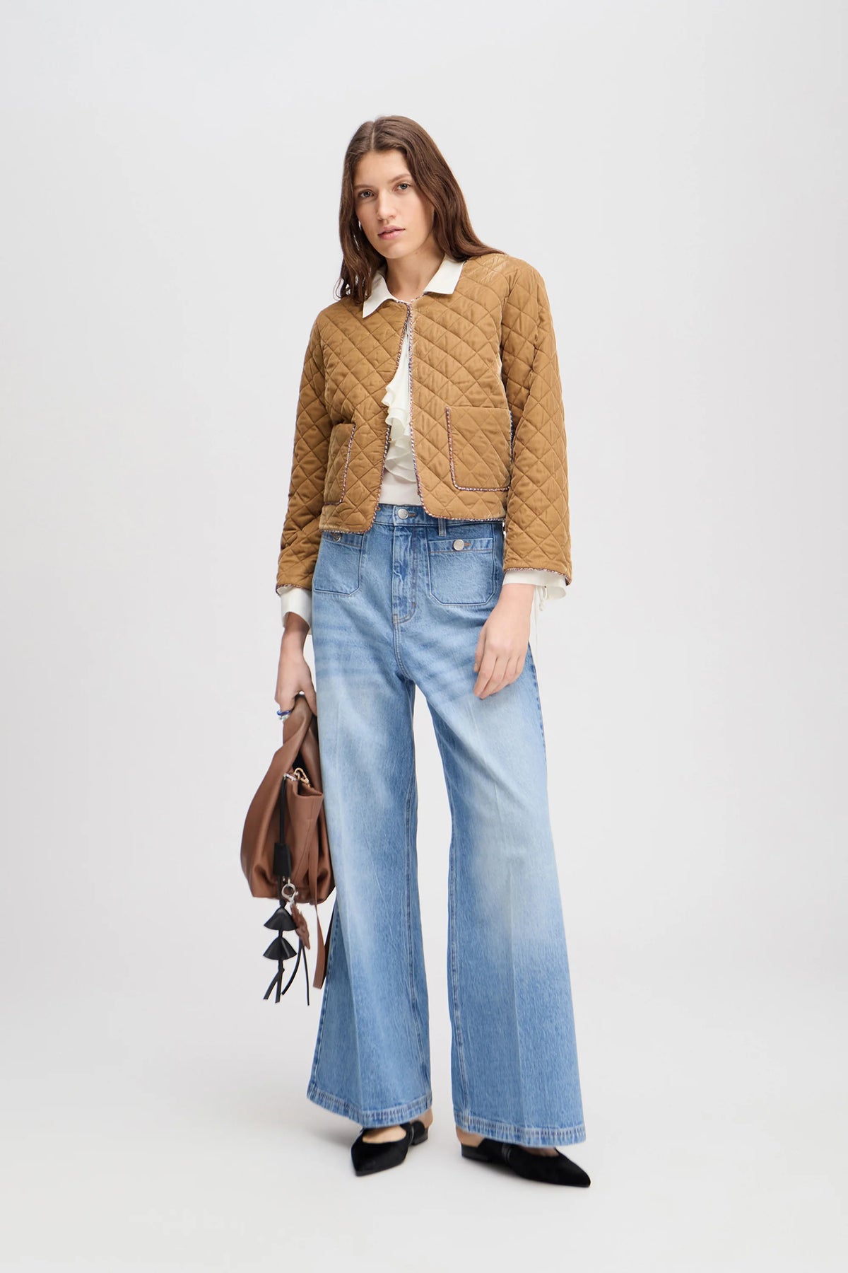 Munthe Lizetta velvet padded jacket - ocre/gold – Un-Common